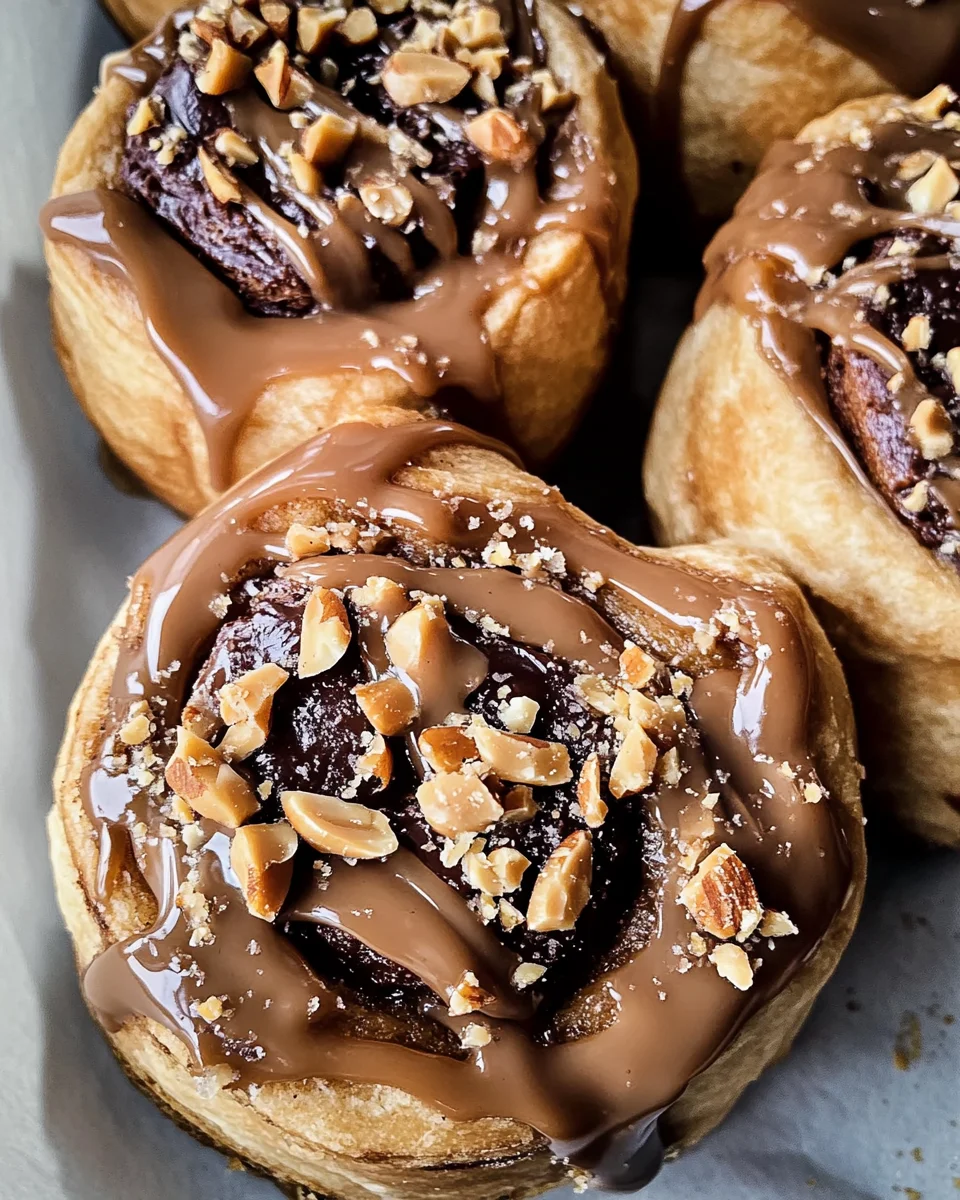 "Snickers" Cinnamon Rolls - Irresistible Chocolate Delight
